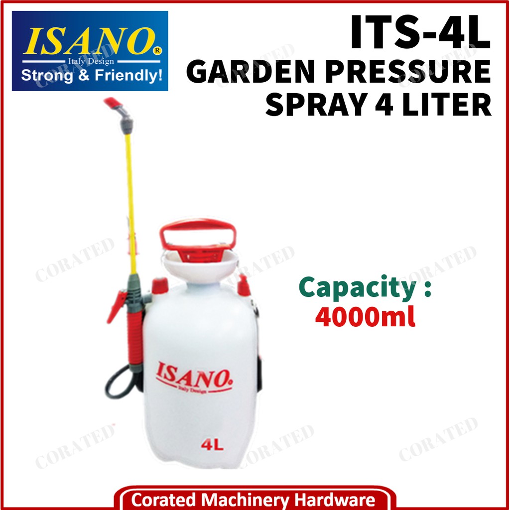 [CORATED] ISANO Garden Pressure Sprayer 4 Liter ITS-4L | Shopee Malaysia