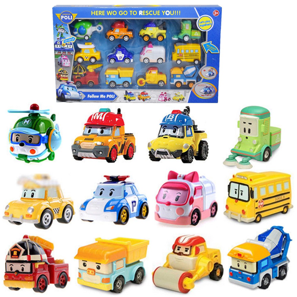 Saveliving Children Mini Robocar Toy Set (12Pcs) | Shopee Malaysia