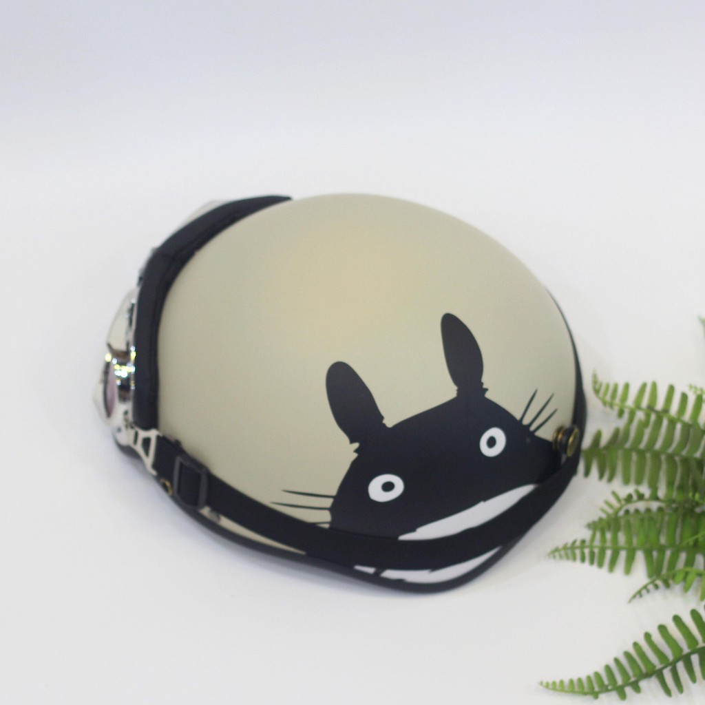 Toro Milk half-head helmet with glasses, genuine product with red ...