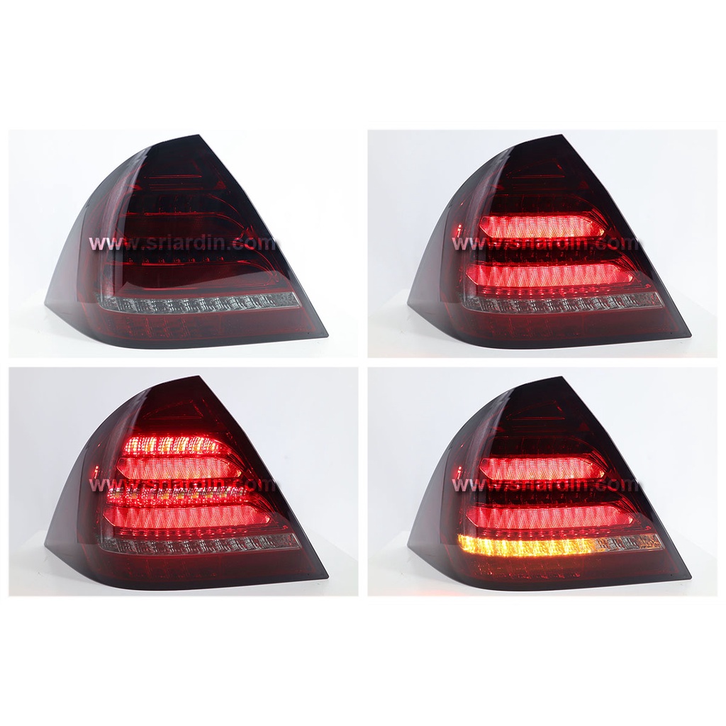 Mercedes Benz W203 00-04 Red Smoke Full LED Tail Lamp with Sequential ...