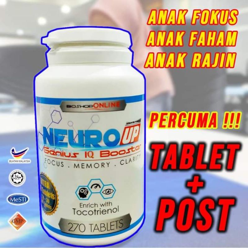 KOPIMISAI MINDA BOOSTER NEURO-UP TABLET BIRU 300 BIJI | Shopee Malaysia