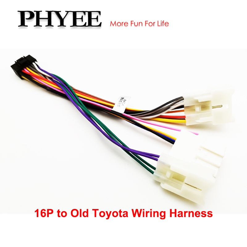 Radio Wiring Harness 10P/6P Connector Car Head Unit 16 Pin Cable ...