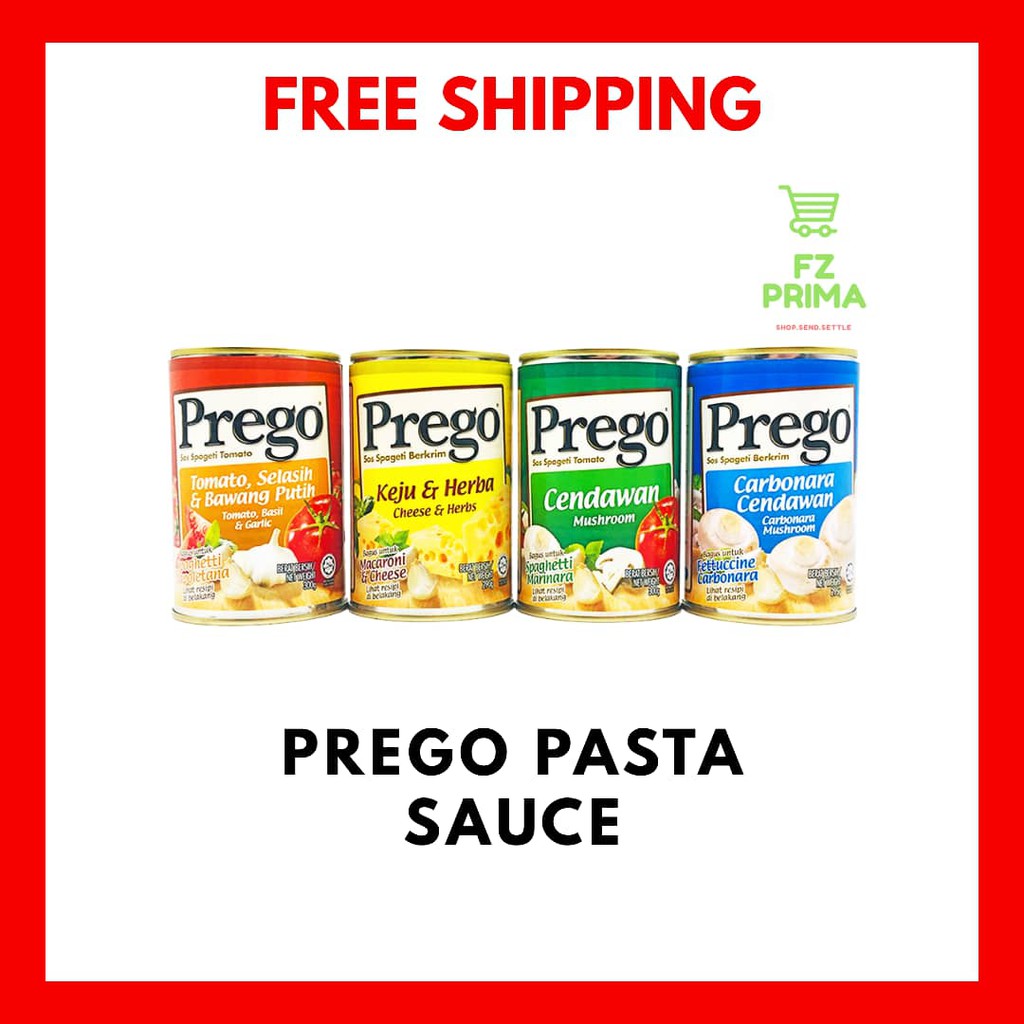 PREGO PASTA SAUCE (Prego Carbonara, Prego Traditional, Prego Basil ...