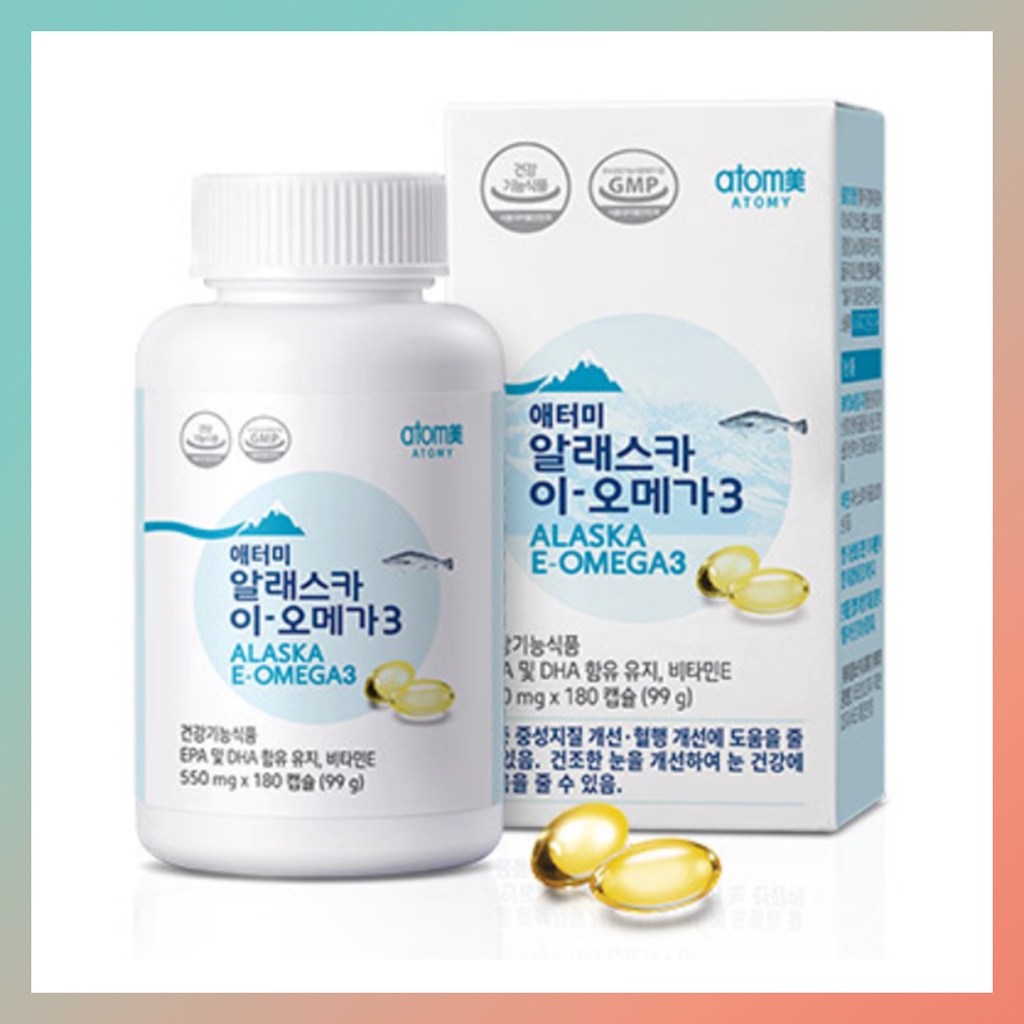 🇰🇷[ Atomy ] Alaska E - Omega 3 Fish Oil 700mg Wild Alaskan Fish Natural ...
