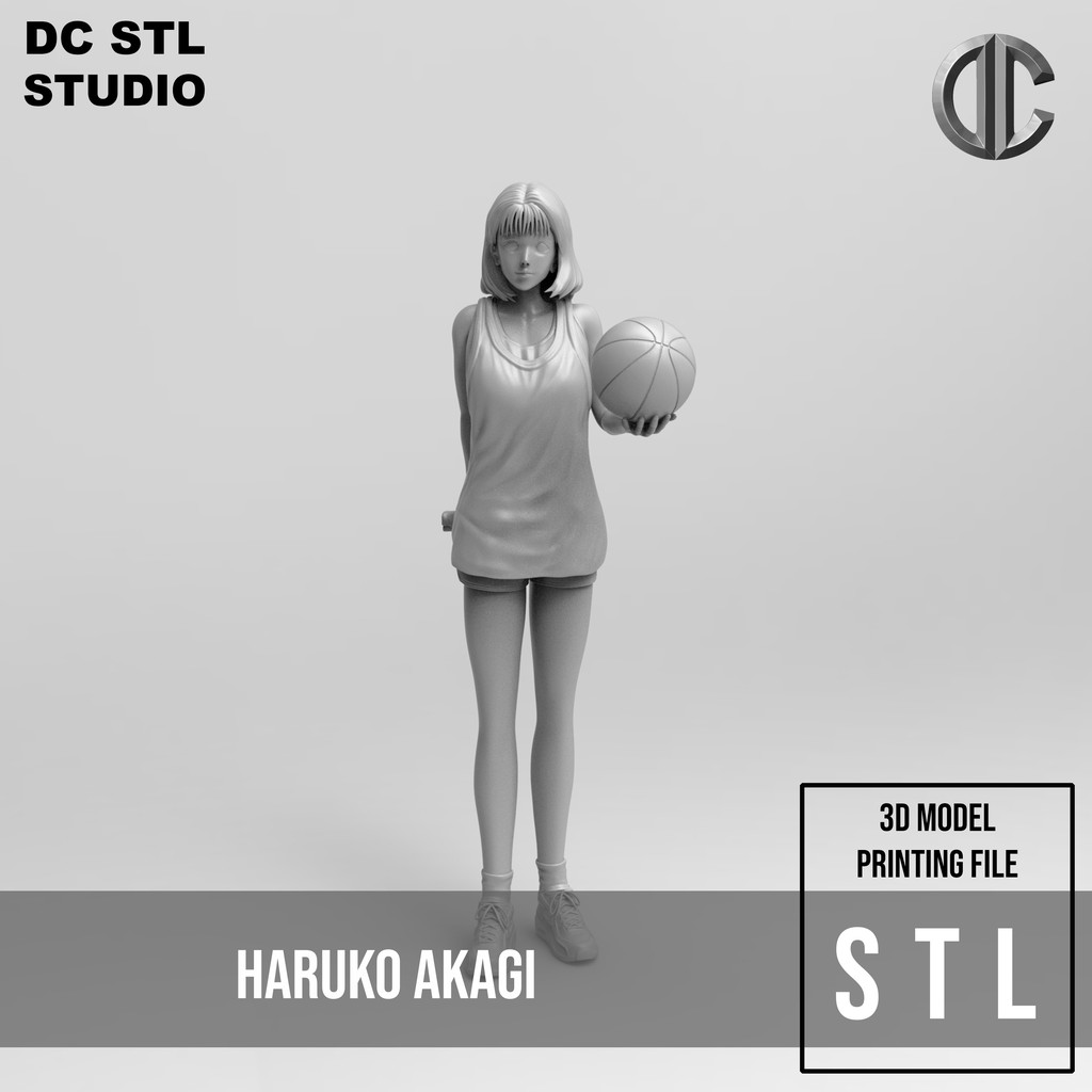 ( DIGITAL ) B144 - Anime character design, Slam Donk Haruko Akagi, STL ...