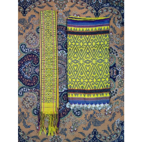 Kain+Selampai Tenun Original (Kuning) | Shopee Malaysia