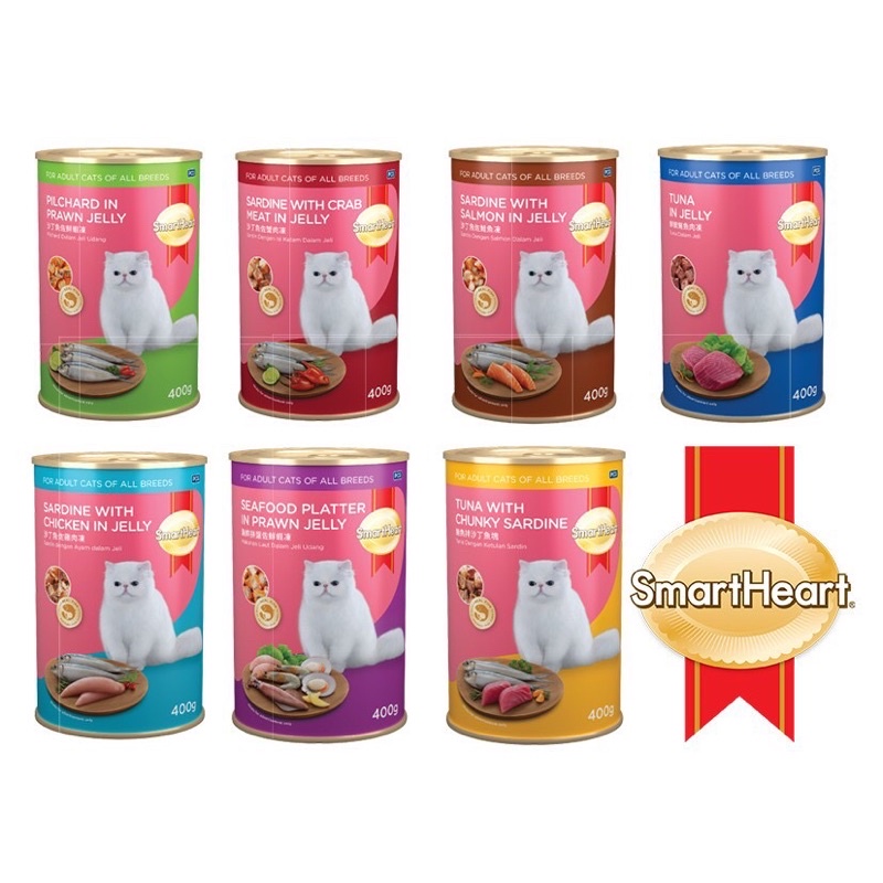 Smart Heart Can Food for Cats 400gm / Makanan Basah Kucing SmartHeart ...