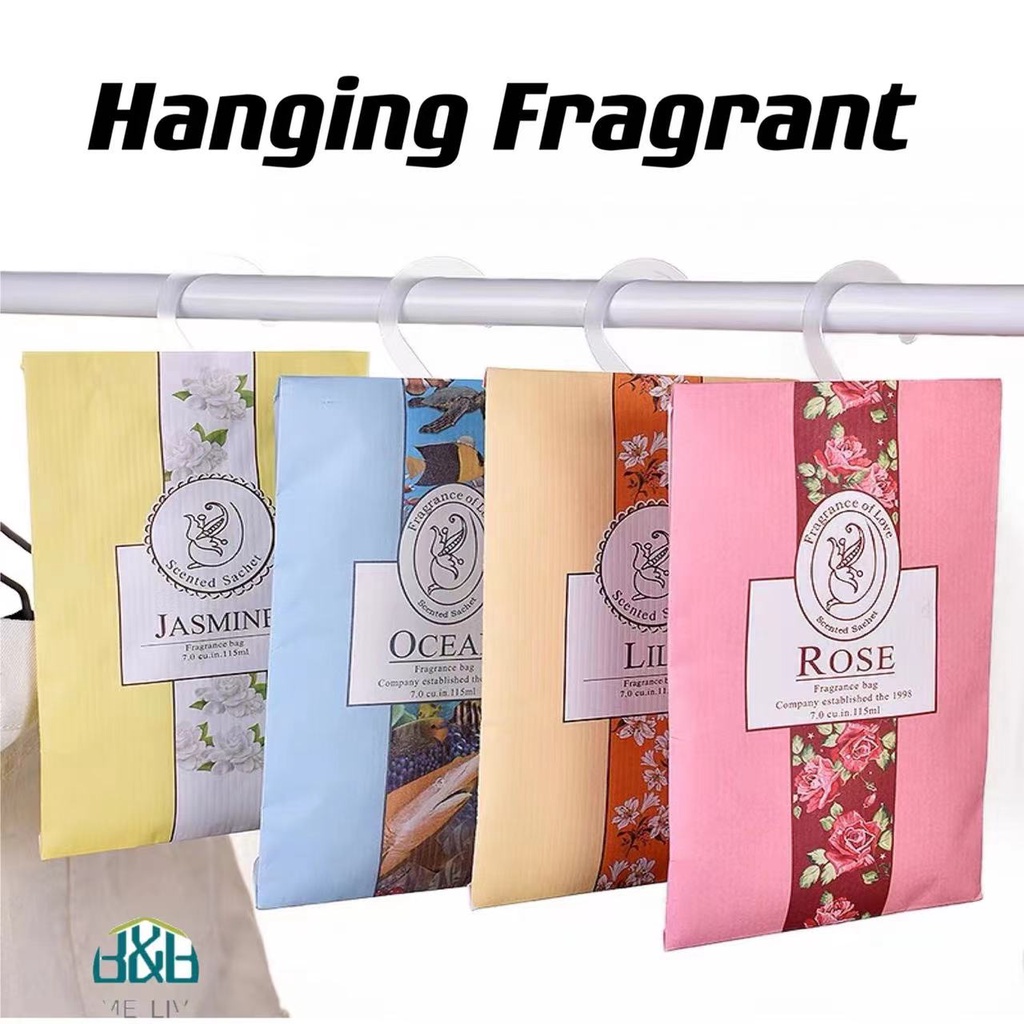 Hanging Perfume Aromatherapy Smell Wardrobe Sachet Air Fresh Scent Bag ...