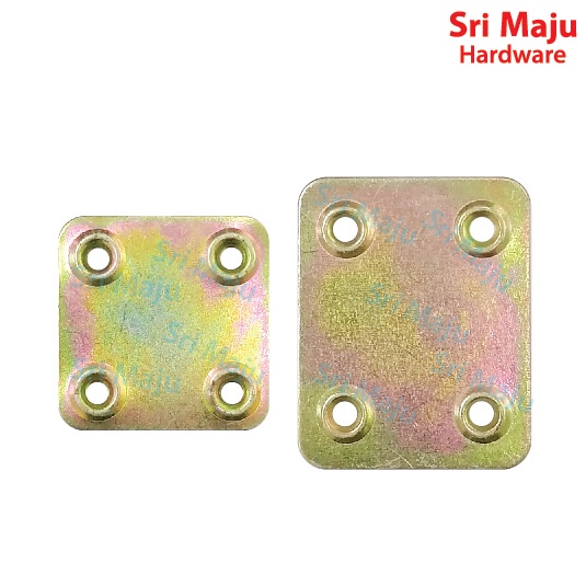 MAJU FBI-YZSQ Yellow Zinc Metal Flat Bracket Mending Plate Repair ...