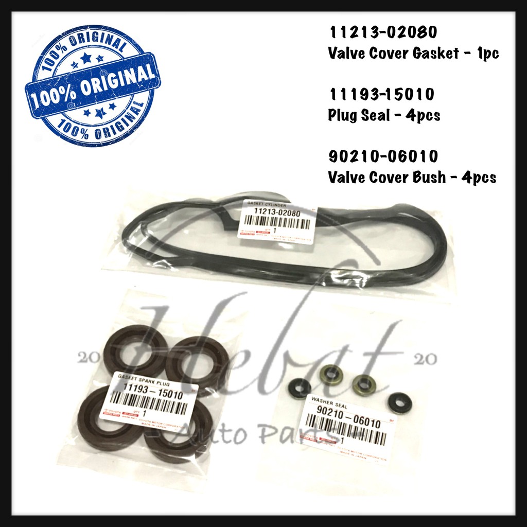 Toyota Corolla SEG AE101 AE111 1.6 16V 4AFE Valve Cover Gasket / Plug ...