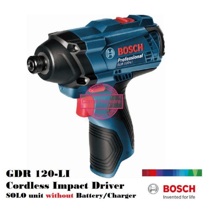Bosch 12V GDR 120 LI Cordless Impact Driver Solo Shopee Malaysia