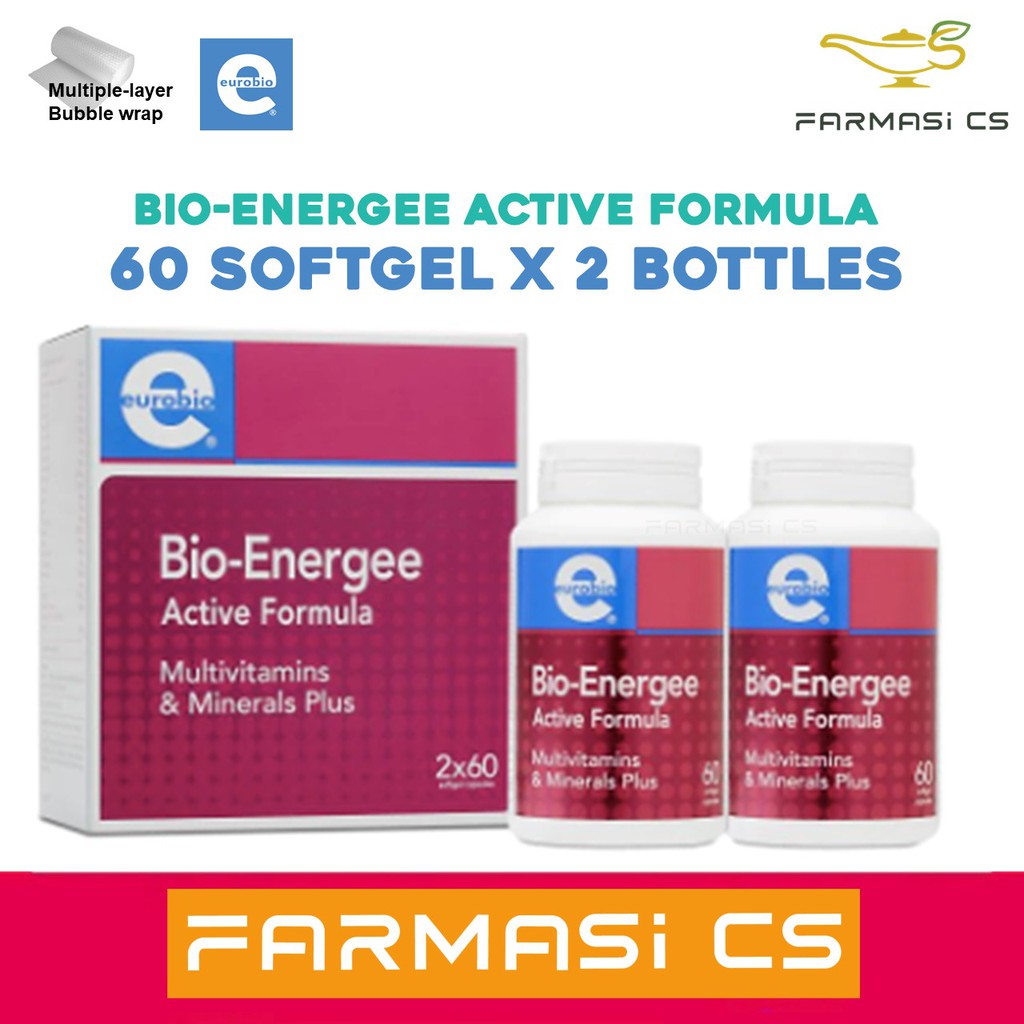 Eurobio Bio-Energee Active Formula Multivitamins & Minerals Plus 60s x ...