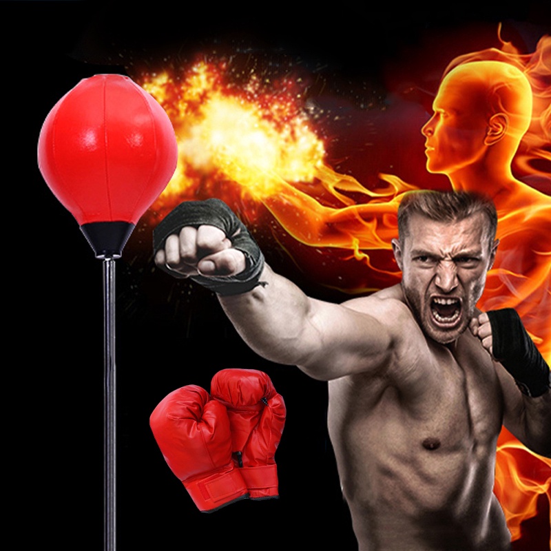 WARBASE 150cm Portable Adjustable Standing Punching Speed Ball Boxing ...