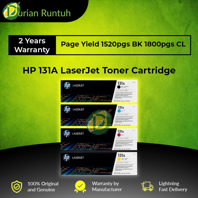 HP 131A ORIGINAL TONER (CF210A CF211A CF212A CF213A) | Shopee Malaysia