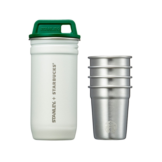 [Starbucks] Cream stanley mini cup set (4p) | Shopee Malaysia
