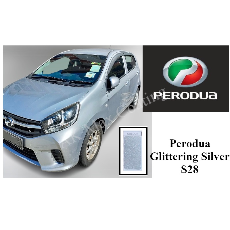 (READY STOCK) S28 Glittering Silver Perodua for Myvi Axia Bezza Alza ...