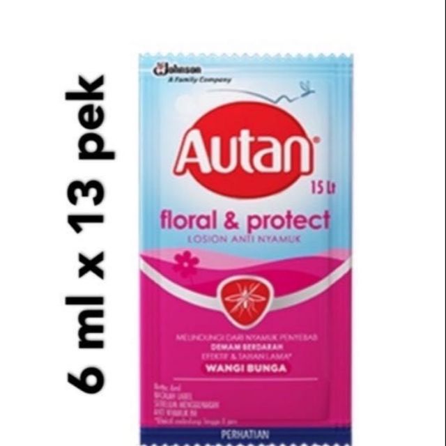 AUTAN 6ml x 12 Free 1 sachet Losion Anti Nyamuk Wangi Bunga (INDONESIA ...