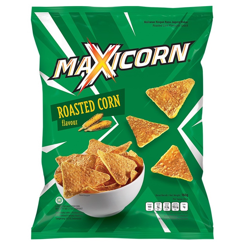 Maxicorn (140g - 150g) - Roasted Corn / Barbeque / Nacho Cheese ...