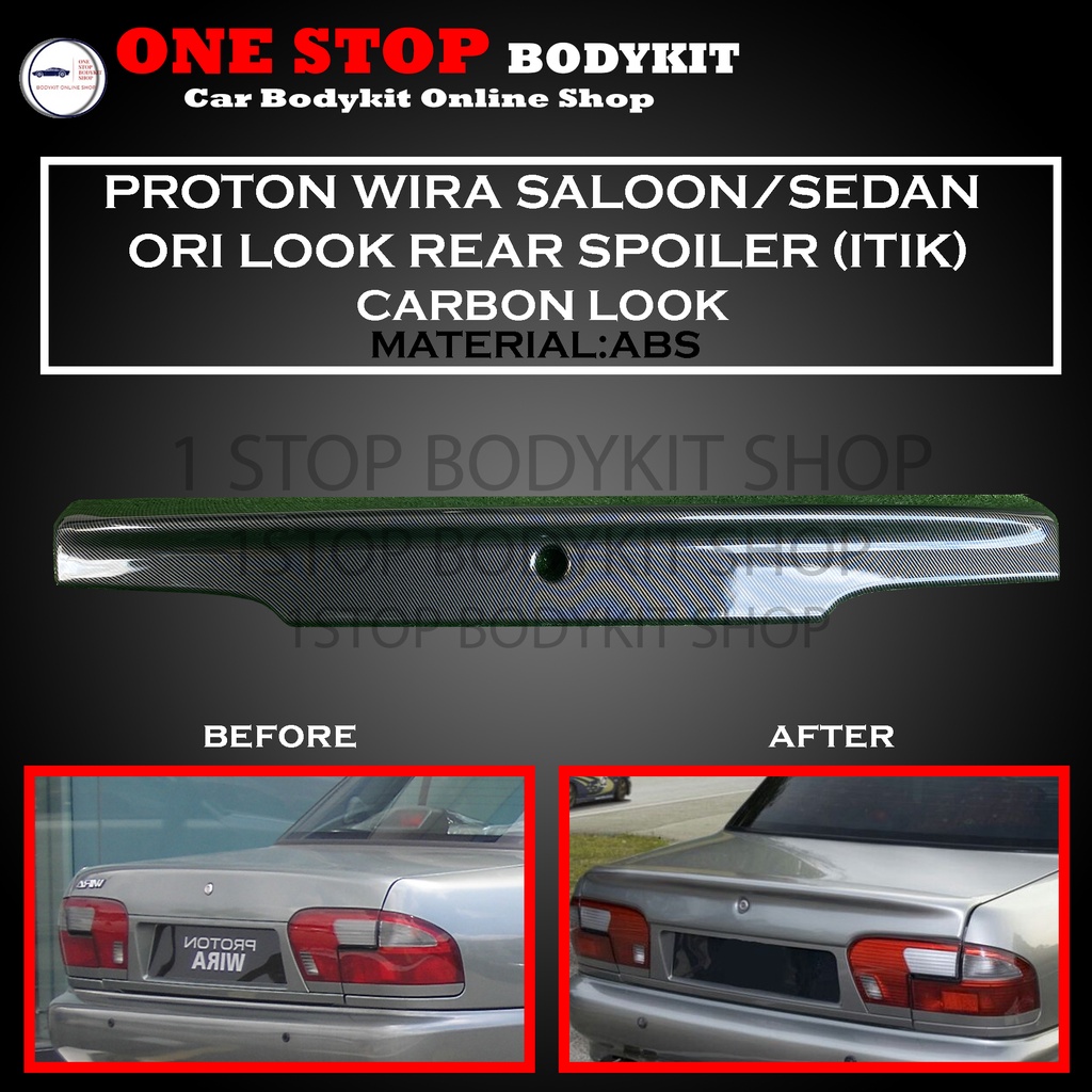 PROTON WIRA SALOON SEDAN OE SPOILER ITIK FULL FITING /HIGH QUALITY ...