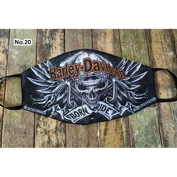 FM20 MS MOTORCYCLE SKULL EAGLE BORN TO RIDE MOAI SPEED VINTAGE BIKERS ...