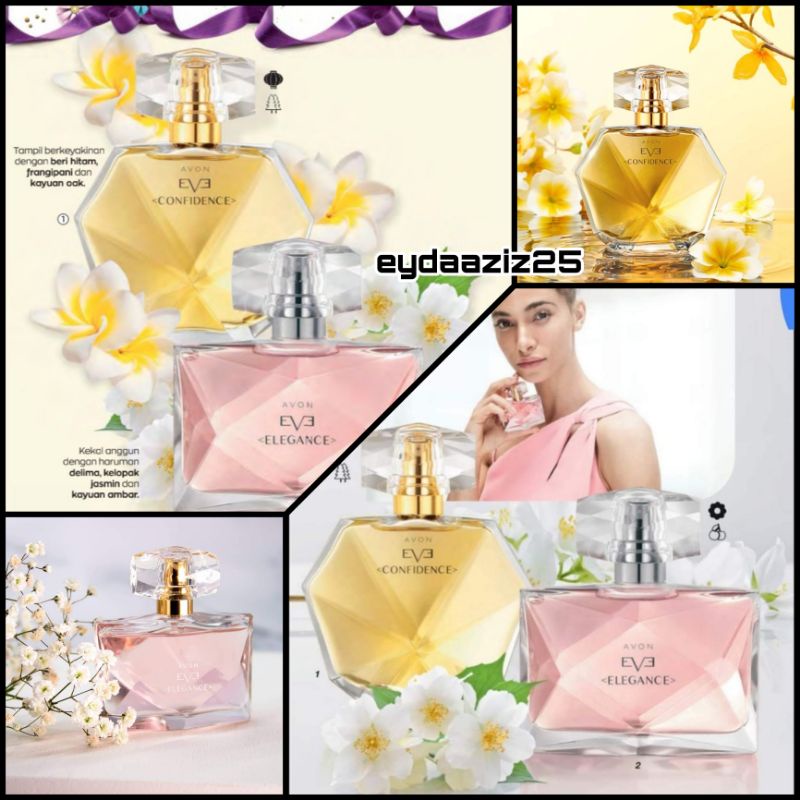 Avon Perfume Eve Elegance Eve Confidence EDP 50ML ( Femme) | Shopee ...