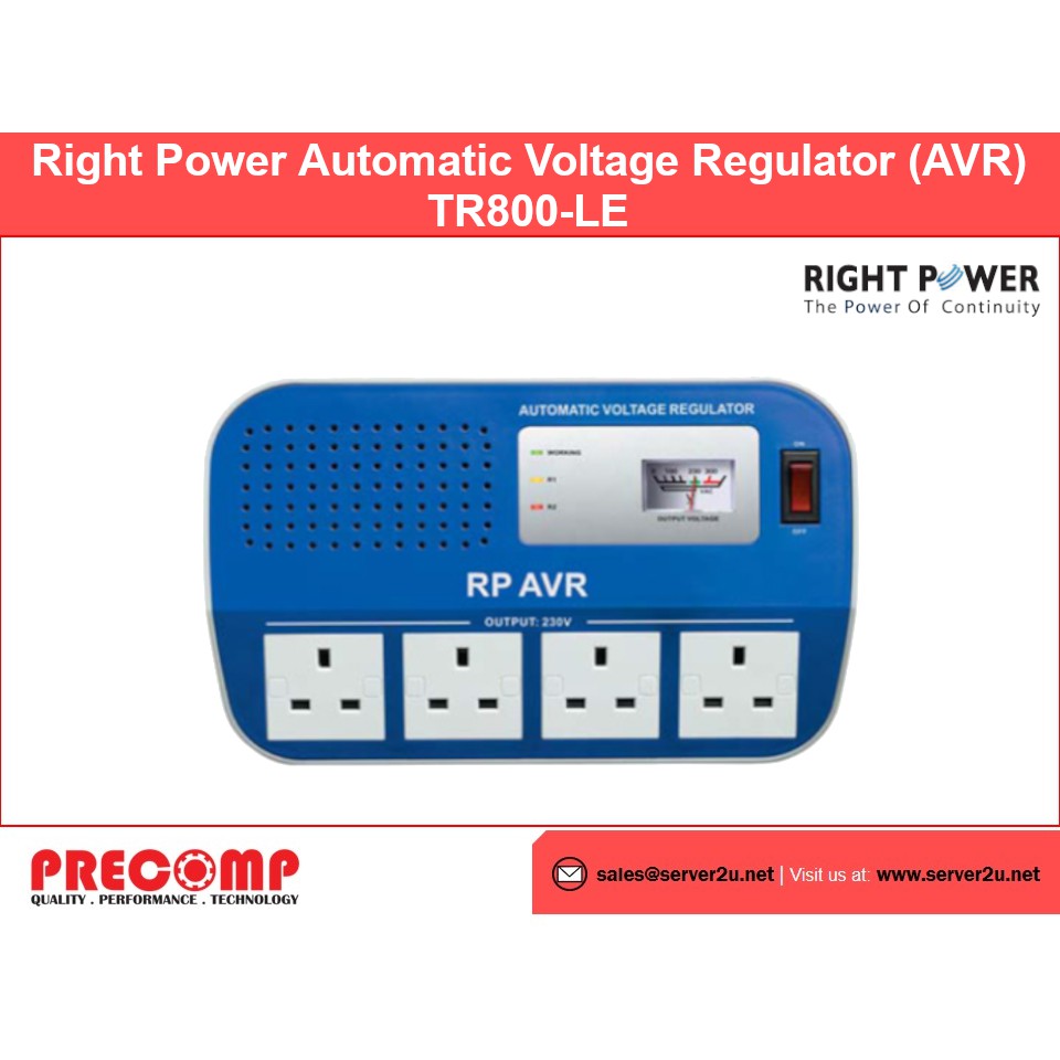 Right Power Automatic Voltage Regulator (AVR) TR Series (TR800-LE ...
