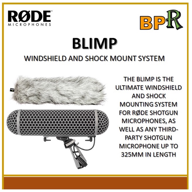 Rode Blimp Windshield and Rycote Shock Mount Suspension System for ...