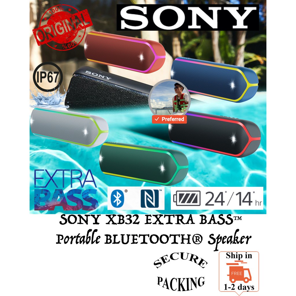 SONY XB32 EXTRA BASS™ Portable BLUETOOTH® Speaker | Shopee Malaysia