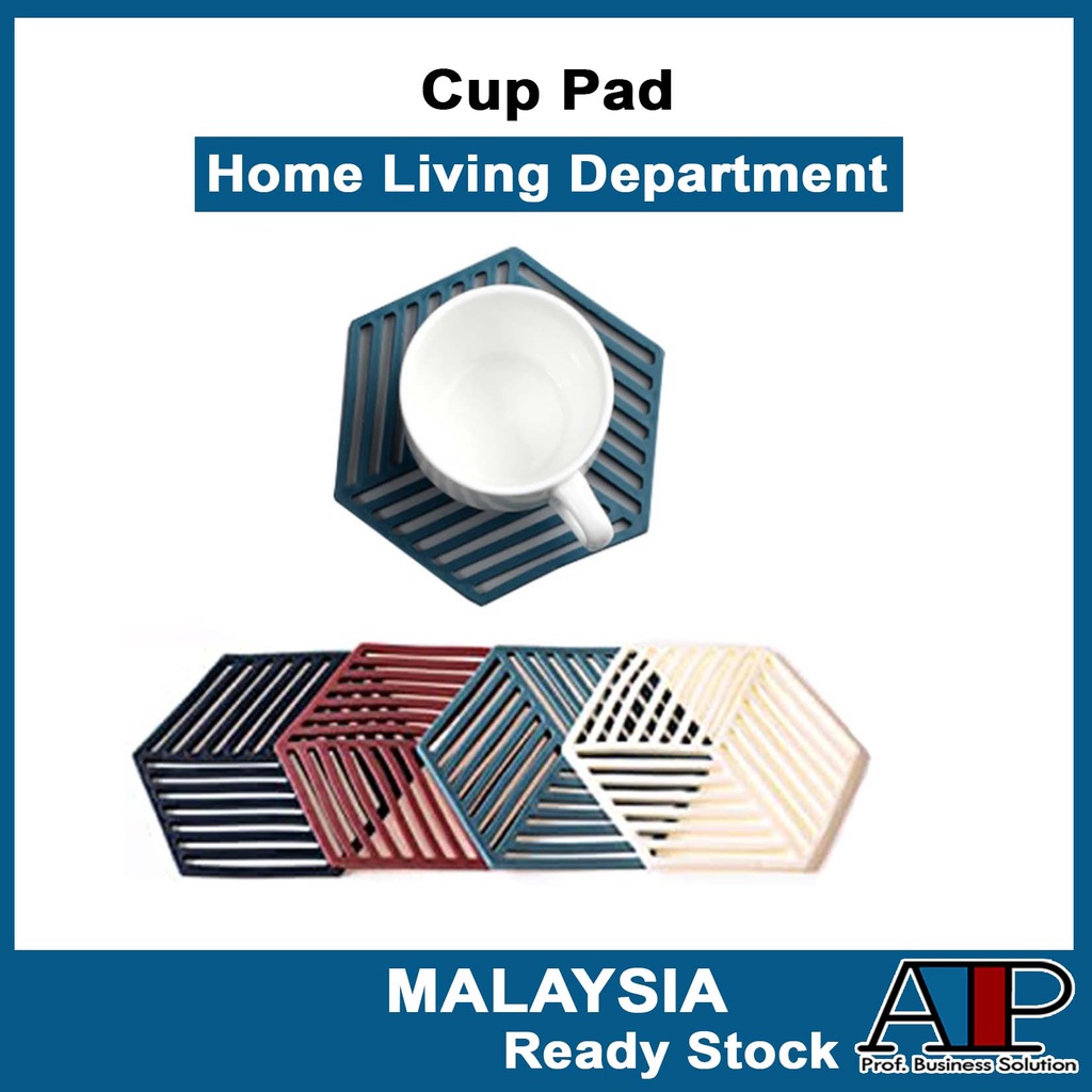 Pantry🍳 Silicone Heat Insulation Pad Nordic Style Polygonal Anti ...