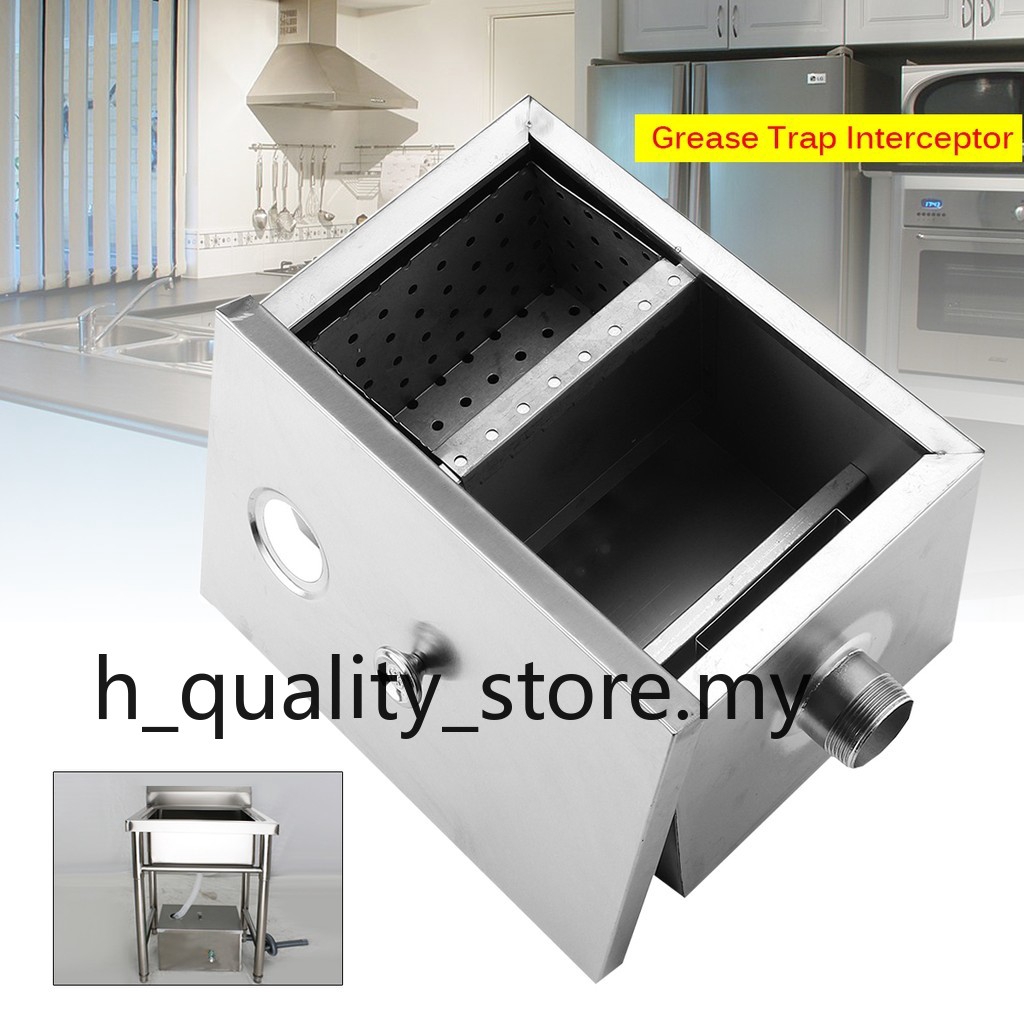 stainless steel grease trap kitchen oil trap for kitchen Trap waste ...