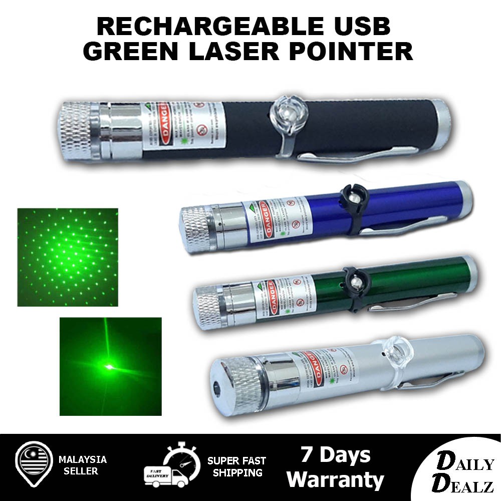 Rechargeable USB Wireless Long Range Green Laser Pointer [201] - Small ...