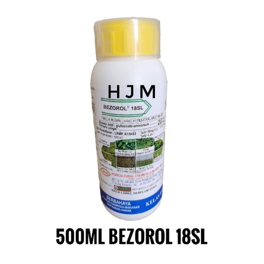 BEZOROL 18SL (500ml) glufosinate ammonium Racun Cepat Mati Racun Rumput ...