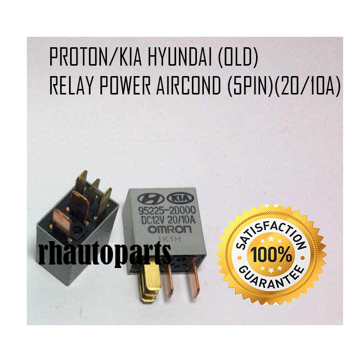 95225-2D000 5 Pins Proton Suprima Exora Preve 10A 20A Fog Light Micro ...