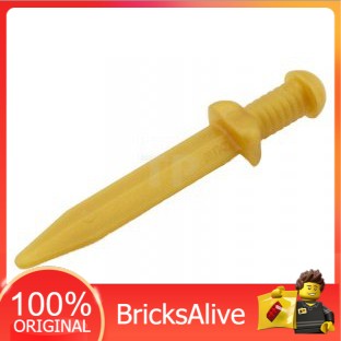 [BricksAlive] LEGO ACCESSORIES BRICK Pearl Gold Roman Gladius Sword ...