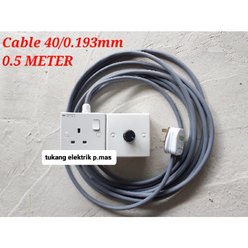 (Wayar Panjang) 2000W SCR Electronic Voltage Regulator Speed Controller ...