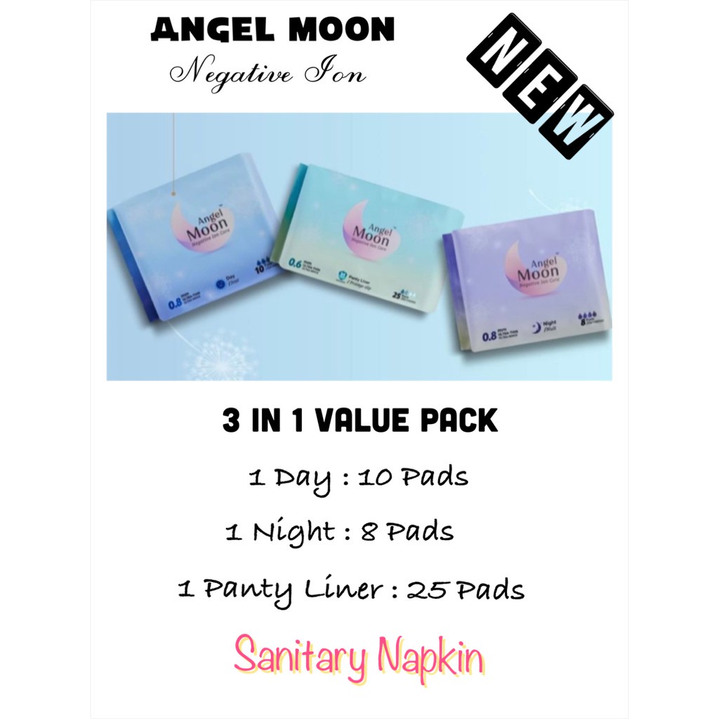 {3 in 1 Value Package} 3 x Pack of Angel Moon Angel Secret Anion ...