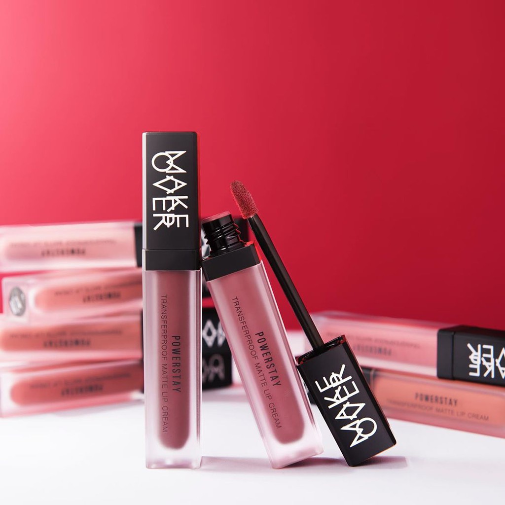 Make Over Powerstay Transferproof Matte Lip Cream | Nude Edition Matte ...