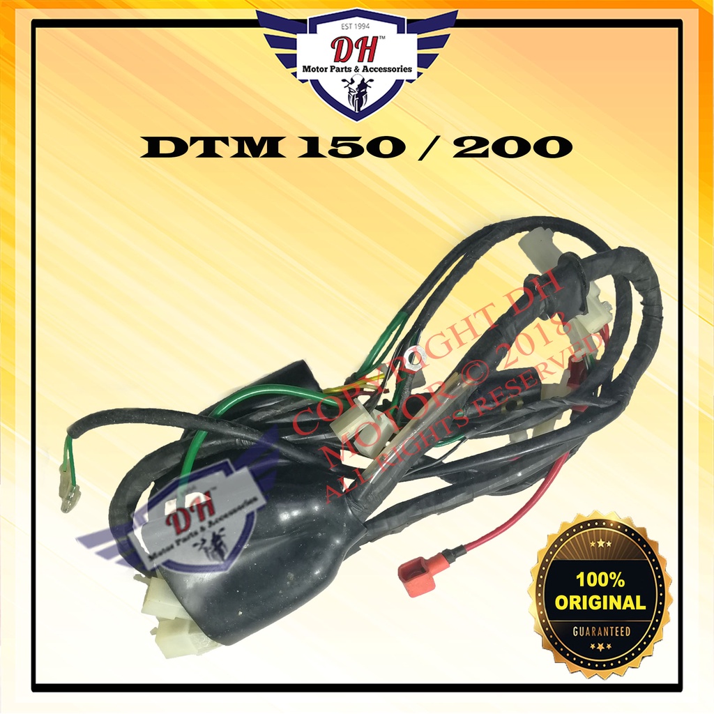DTM 150 / 200 (ORIGINAL) WIRING BODY WIRE HARNESS FULL SET DEMAK ...