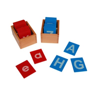Wooden Sandpaper Uppercase / Lowercase letter - Montessori Set | Shopee ...