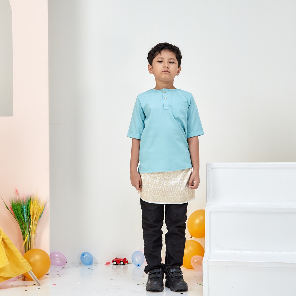 Baju Raya By Laboo Set Family Sedondon 15 Warna - Mint Green/Hijau ...