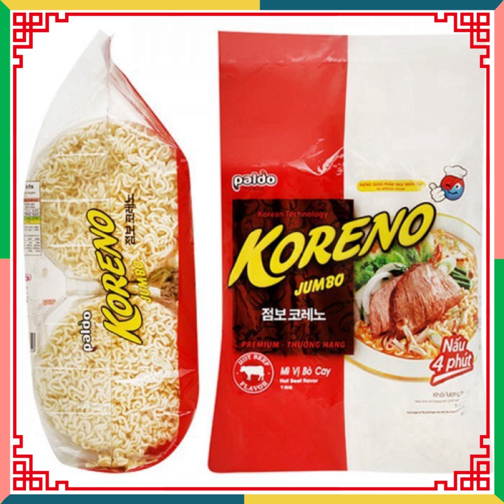 Koreno Jumbo Noodles Spicy Beef Flavor 1 Kg Bag - korea (all 4 best ...