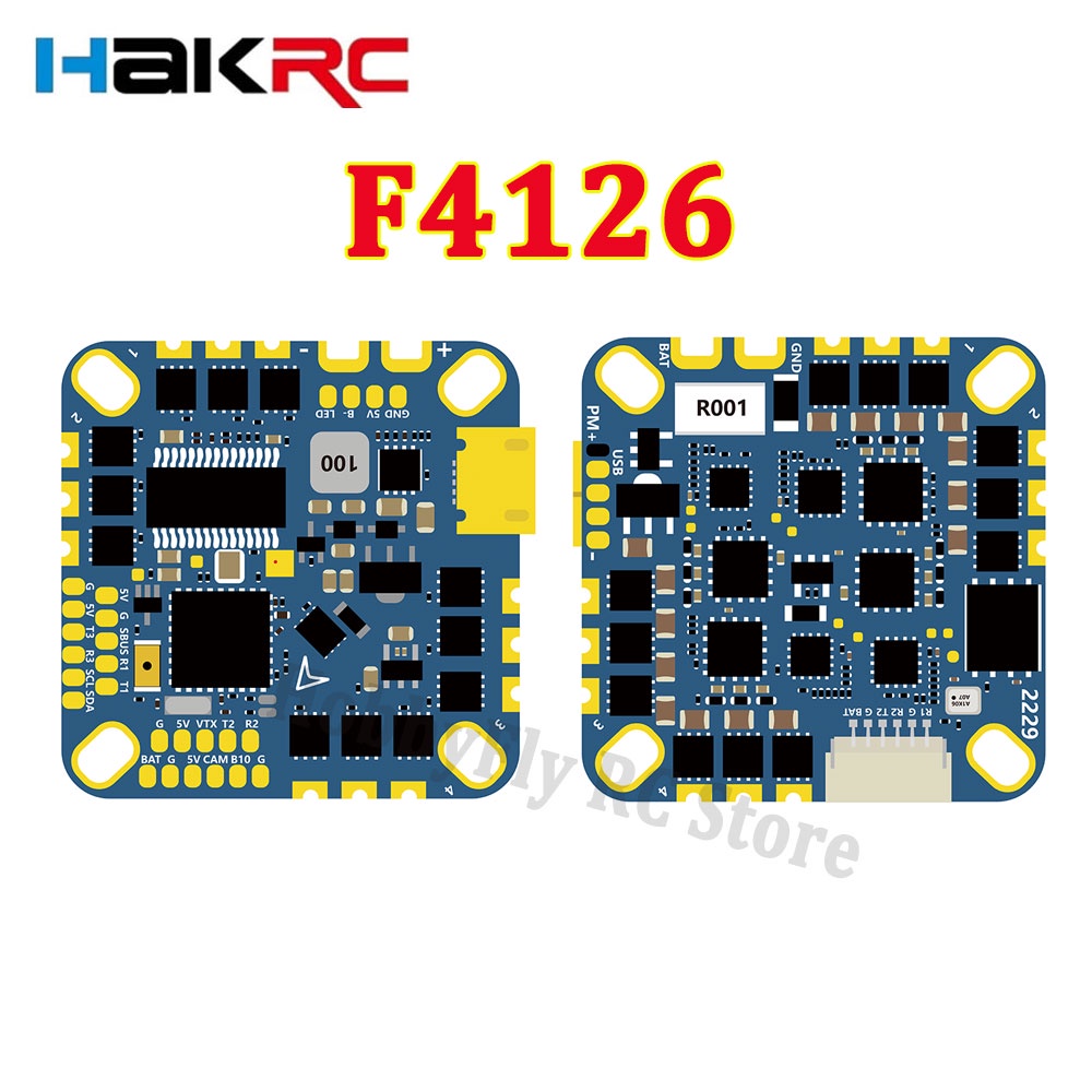 HAKRC F4126 F411 AIO Flight Controller ICM42688 BLHELI_S 20A ESC Built ...