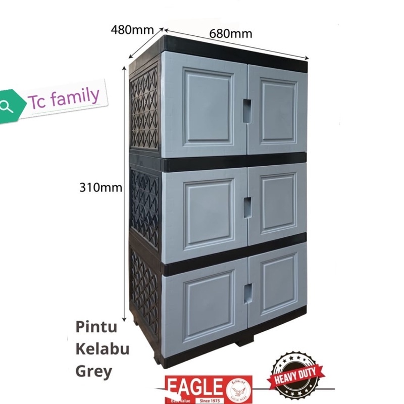 PLASTIK KABINET SERBAGUNA 3 TINGKAT PLASTIC CABINET 3Layers / DRAWER ...