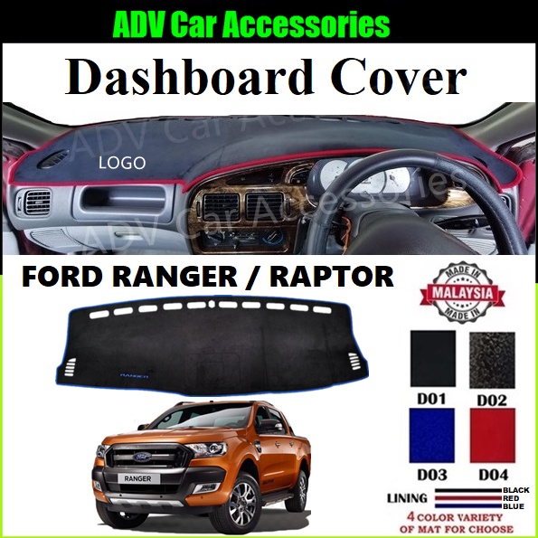 Ford Ranger Wildtrak Raptor Dashboard Cover Anti Slip Dashboard Mat ...