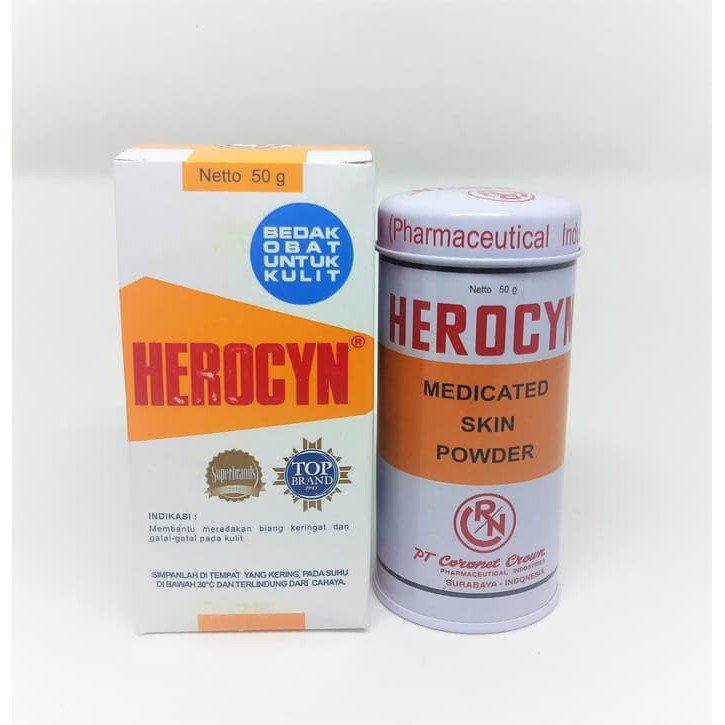 Herocyn 50 gr | 85gr | 150 gr Powder for Itchy Skin Irritation Adult ...