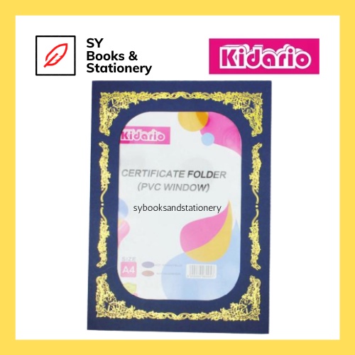 KIDARIO A4 Certificate Folder (PVC Cover Window) / Kad Sijil A4 / Sijil ...