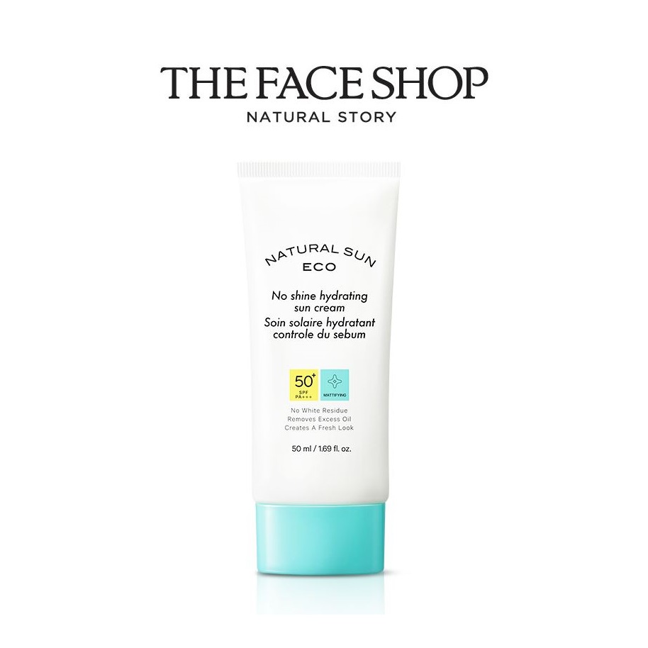 [THE FACE SHOP] Natural Sun Eco No Shine Hydrating Sun Cream SPF 50+ PA ...