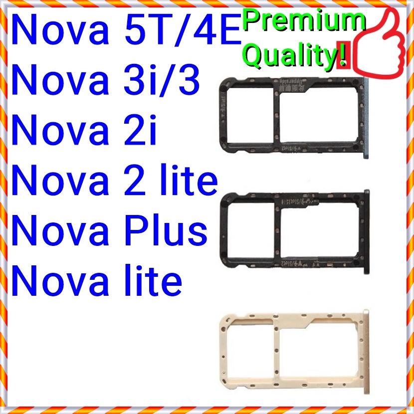 (5 Colors) NEW ORI Dual SIM and TF Card Tray Slot Holder for HW Nova 2i ...
