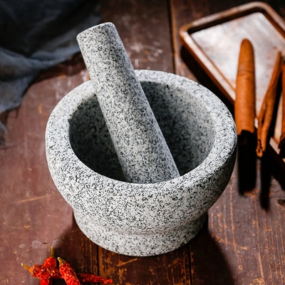 Stone Mortal Pestle VIP Natural stone old-fashioned garlic masher stone ...