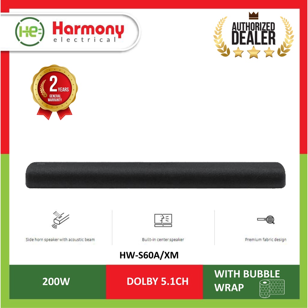 (OFFER ) SAMSUNG Soundbar HW-S60A Lifestyle Soundbar HW-S60A/XM ( 1 ...